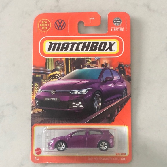 Mattel | Toys | Matchbox Purple 22 Volkswagen Golf Gte Toy Car | Poshmark